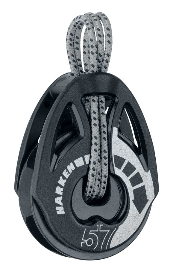 Harken 57mm T2™ Soft-Attach Ratchamatic® Block - Black Sheave | Rope44