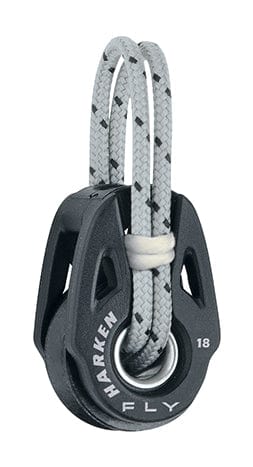 Harken 18mm Single Soft Attach Fly Block Narrow 2161 | Rope44